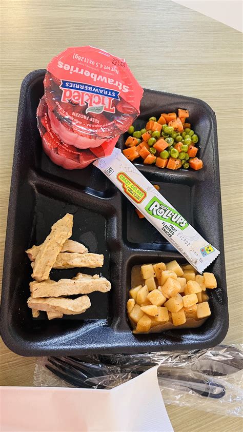 American School Cafeteria Lunch