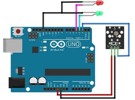 shock sensor arduino circuit and code ky 002 shock sensor