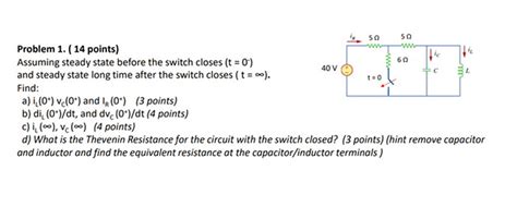 Solved Problem 1 14 ﻿pointsassuming Steady State Before