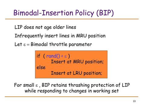 Ppt Adaptive Insertion Policies For High Performance Caching