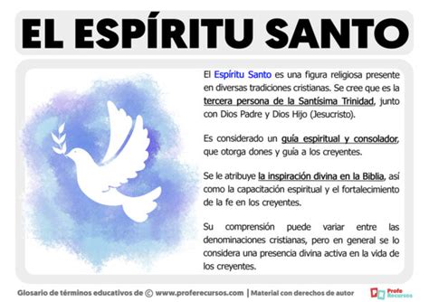 Qué Es El Espíritu Santo