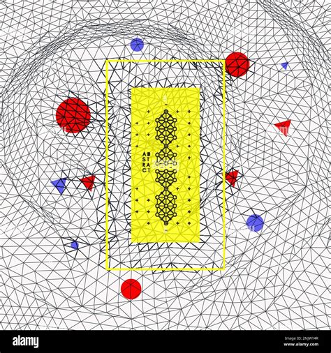 Abstract Science Or Technology Background Graphic Design Network Illustration 3d Grid Surface