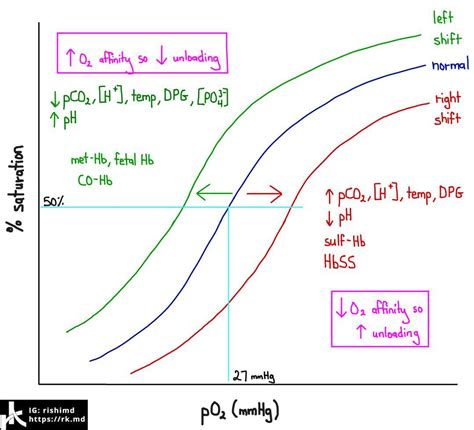Respiratory Therapy Cave Oxyhemoglobin Dissociation Curve