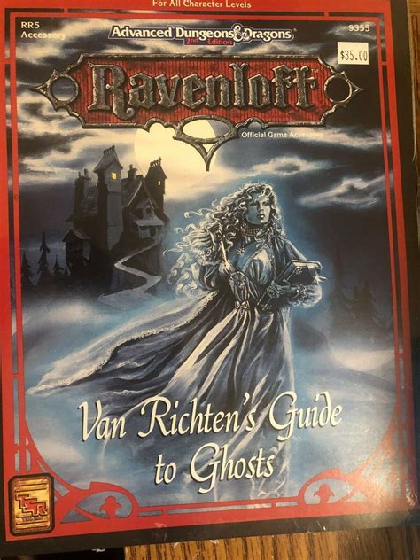 Ravenloft Van Richtens Guide To Ghosts Sealed Module 3931073578