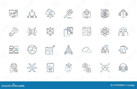 Response Line Icons Collection Feedback Reaction Behavior Answer