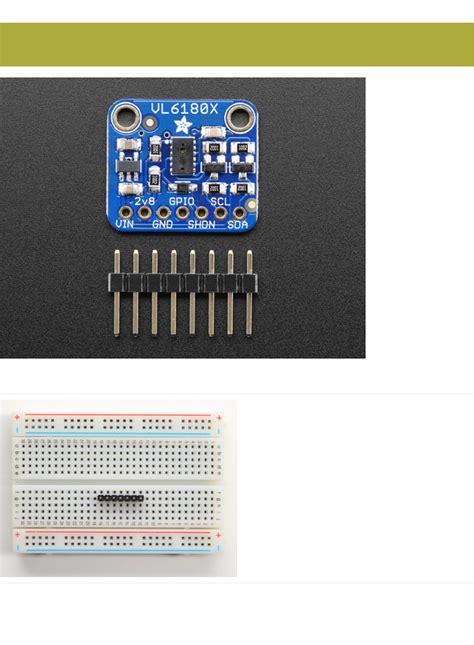 Vl53l0x Time Of Flight Micro Lidar Sensor Guide Datasheet By Adafruit