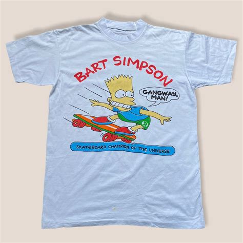 Rare 90s Bart Simpson Cartoon Network Etsy