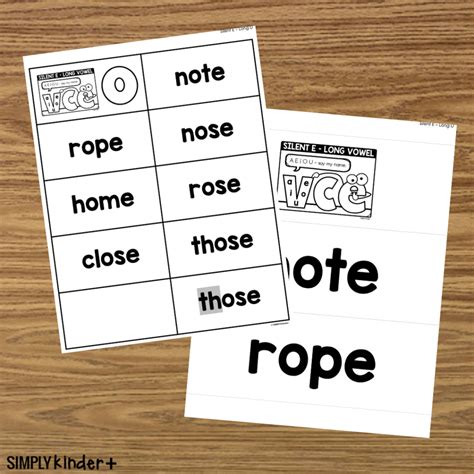Silent E With Long O Pocket Chart Cards Sight Words By Phonics