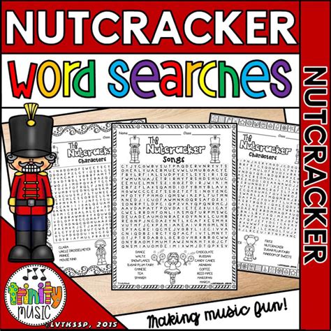 Nutcracker Word Search By Trinitymusic Tpt