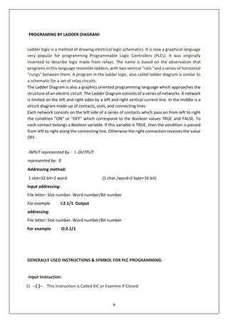 Training Report On Industrial Automation Plc Scada Variable Frequency