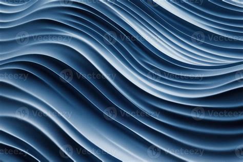 Abstract Blue Wave Patterns Showcasing Smooth Flowing Lines In A Designed Texture For Artistic