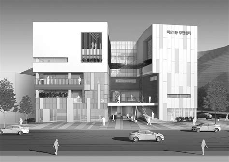 안양시 비산1동 주민센터 건립공사 설계공모전 우수작2018 Projects 토담21 건축사사무소 Todam21