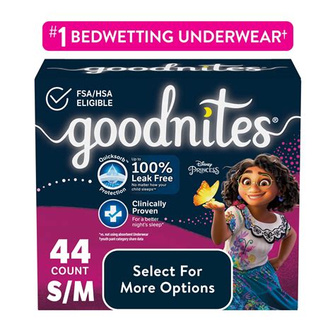 Brand New Goodnites Bedtime Bedwetting Underwear For Girls Size Xs My