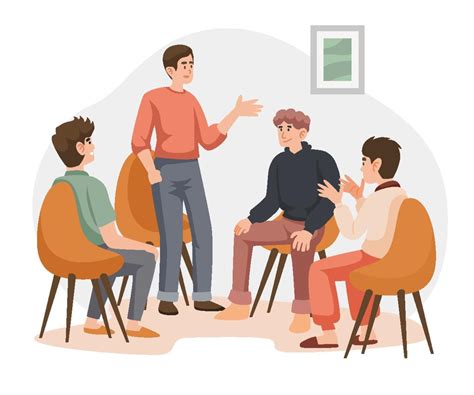 Group Therapy Support People Concept 18772739 Vector Art At Vecteezy
