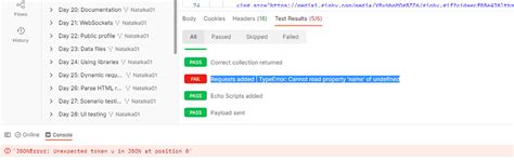 30 Days Of Postman Day 29 Requests Added Typeerror Cannot Read Property Name Of Undefined