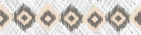 시보리 스타일 Ikat 벡터 원활한 벡터 테두리 배경 직조 효과 배경에 낙서 다이아몬드 모양의 중립 배너 리본 테두리 트림 웹을 위한 그래픽 스타일 직조 기하학적 디자인