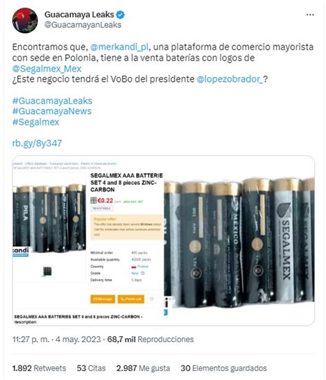 Segalmex Pilas Creadas Por El Organismo Gubernamental Se Venden A Precios Muy Bajos En Europa