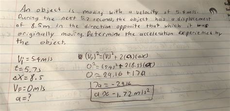 This Is A Kinematics Problem But Not Sure If I Did It Right Can Someone Check If I Did It
