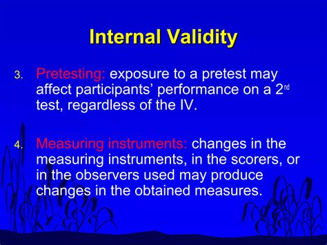 Internal And External Validity Factors Ppt