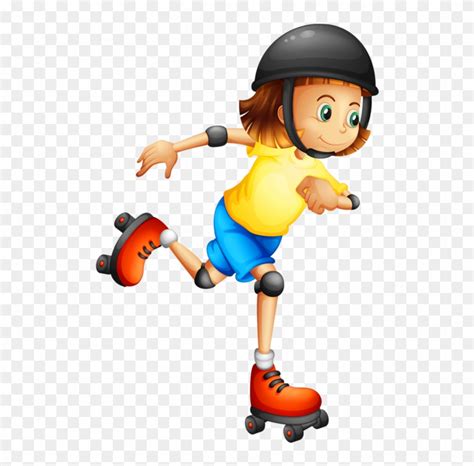 Roller Skating Girl Clipart