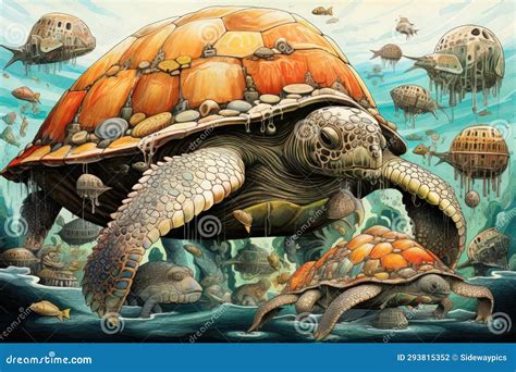 Ancient Sea Turtles Carrying Entire Ecosystems On Their Colossal