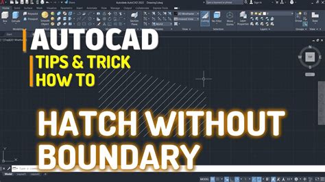 Autocad How To Hatch Without Boundary Tutorial Youtube