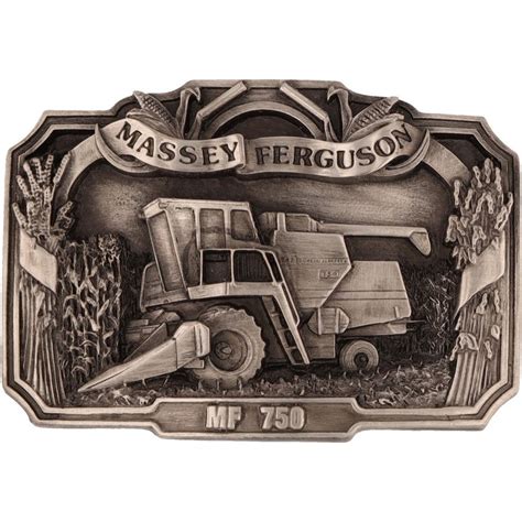 New Massey Ferguson Mh 750 Tractor Harris Farmer Farming Nos Vintage Belt Buckle Farm Equipment