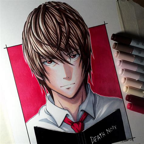 Light Death Note Drawing