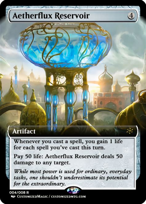 Aetherflux Reservoir Magic The Gathering Proxy Cards