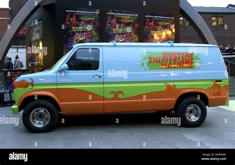 The Mystery Machine Van During The Uk Premiere Of Scooby Doo 2