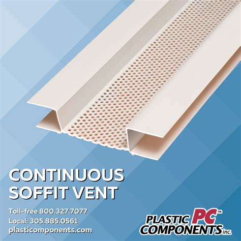 The Continuous Soffit Vent Is Used On Soffits Where 3 8 Sheathing Is Being Used The Vent