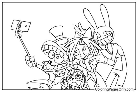 70 The Amazing Digital Circus Coloring Pages Free Printable Pdf