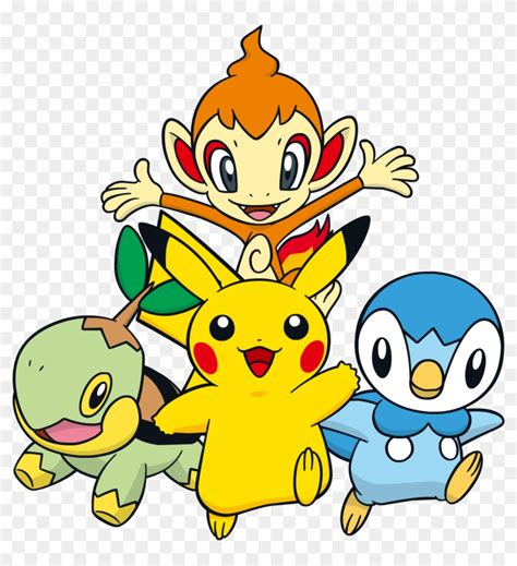 Download Azurilland Pikachu Chimchar Piplup Turtwig Clipart Png Download Pikpng