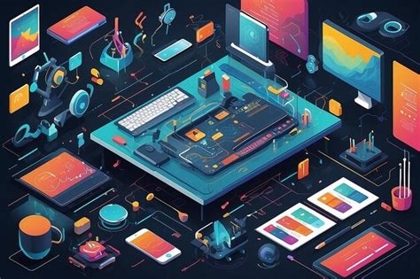 Premium Photo Team Tech Symphony