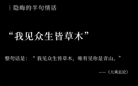 名著中 隐晦的情话是怎么写的 哔哩哔哩