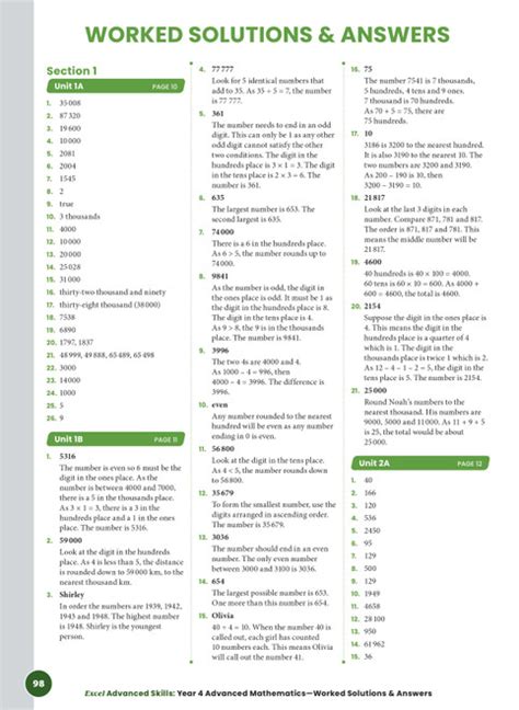 Excel Advanced Skills Advanced Mathematics Workbook Year 4 Pascal Press