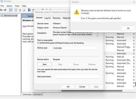 Indexing Is Not Running Microsoft Community