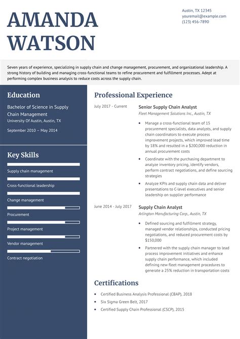 Procurement Resume Examples And Templates For 2025