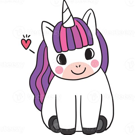 Cartoon Cute Character Unicorn Clipart 21221532 Png