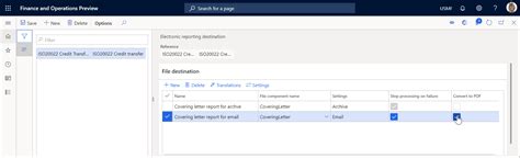 Electronic Reporting Er Destinations Finance And Operations Dynamics 365 Microsoft Learn