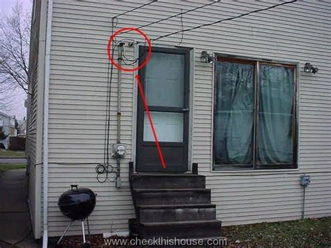 House Overhead Electric Service Improper Locations