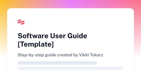 Software User Guide [template] Scribe