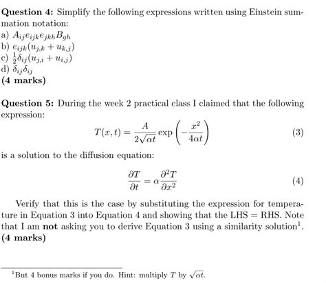Solved Question 4 Simplify The Following Expressions