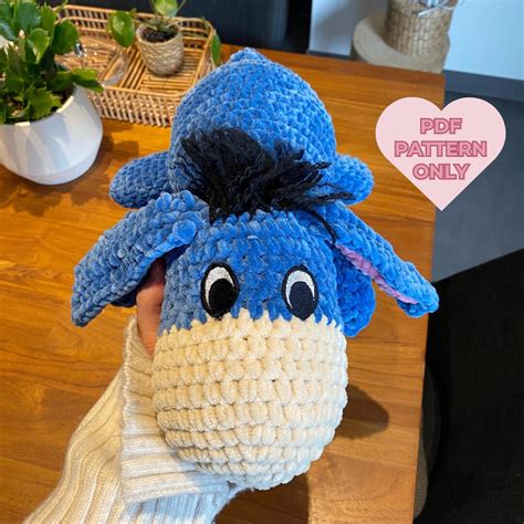 Crochet Eeyore Pattern Pdf Download Beginner Friendly Amigurumi Etsy