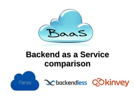 Backend As A Service Comparison Odp