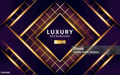 골드 라인 럭셔리 추상 기술 보라색 벡터 배경 용지 효과와 레이어를 겹칩니다 디지털 템플릿 텍스처 도트 배경에 사실적인 광 효과 0명에 대한 스톡 벡터 아트 및 기타 이미지