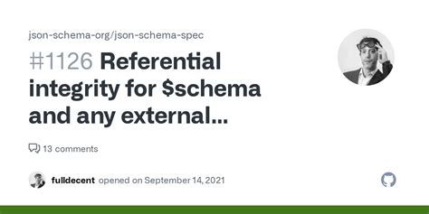 Referential Integrity For Schema And Any External References Issue