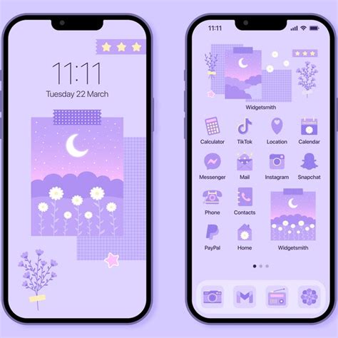 Aesthetic Kawaii Widgets Etsy