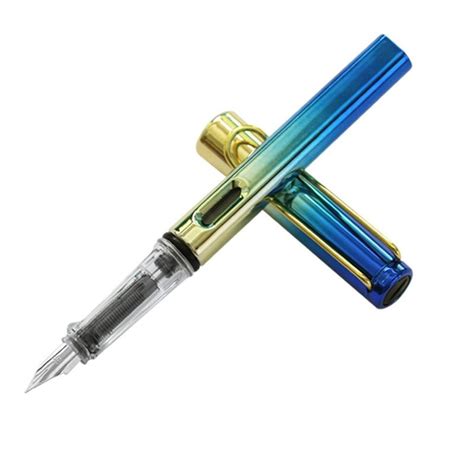 Красочная перьевая ручка с поршневыми чернилами для каллиграфии EF ...