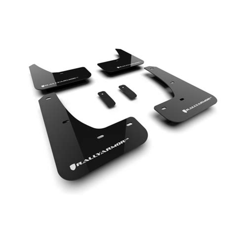Rally Armor 24 25 Tesla Model 3 Highland Black Ur Mud Flap White Logo